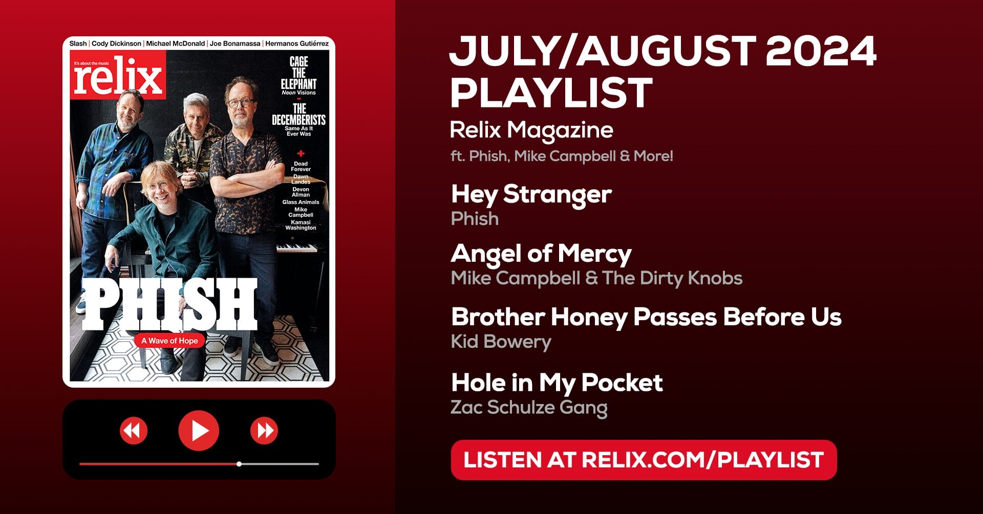 Check Out Our July/August 2024 Artist Sampler ft. Phish, Mike Campbell ...