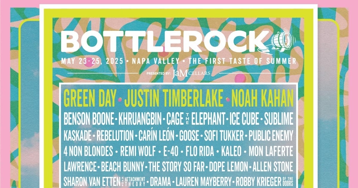 BottleRock Napa Valley Outlines 2025 Artist Lineup