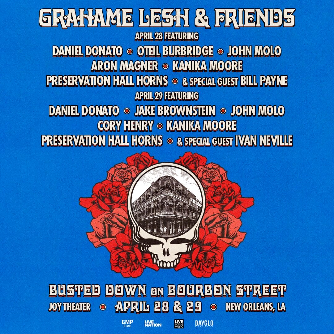 Grahame Lesh & Friends Book All-Star Shows at New Orleans’ Joy Theater