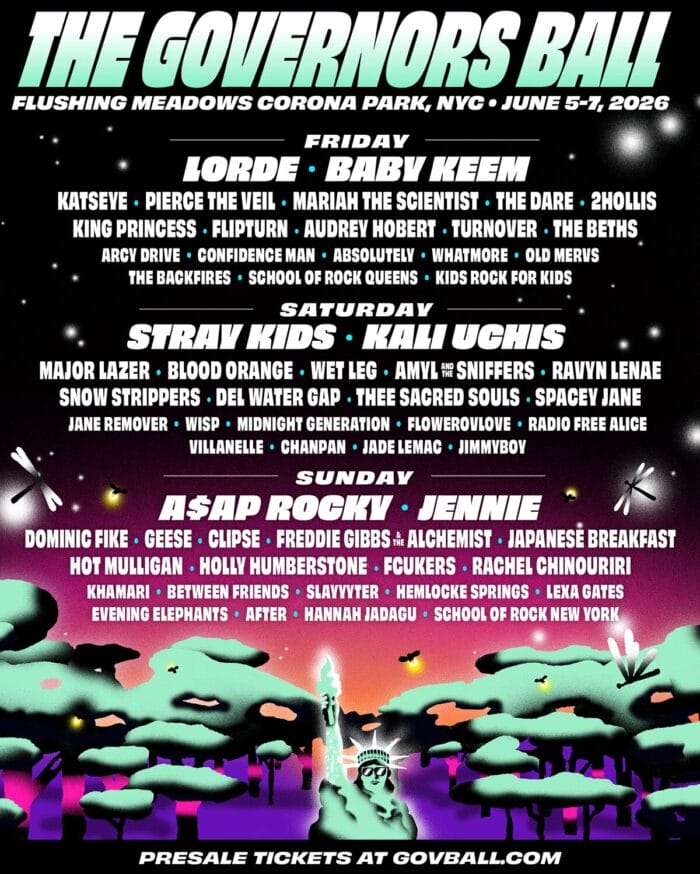 Governors Ball Unveils 2026 Artist Lineup: A$AP Rocky, Lorde, Geese ...
