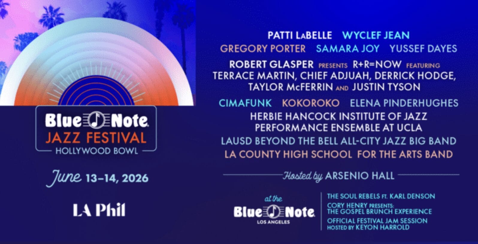 Blue Note Jazz Festival Returns to Hollywood Bowl with Patti LaBelle ...
