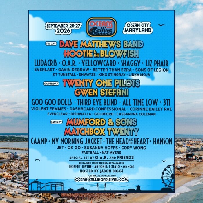 Oceans Calling Festival Unveils 2026 Lineup: Dave Matthews Band ...