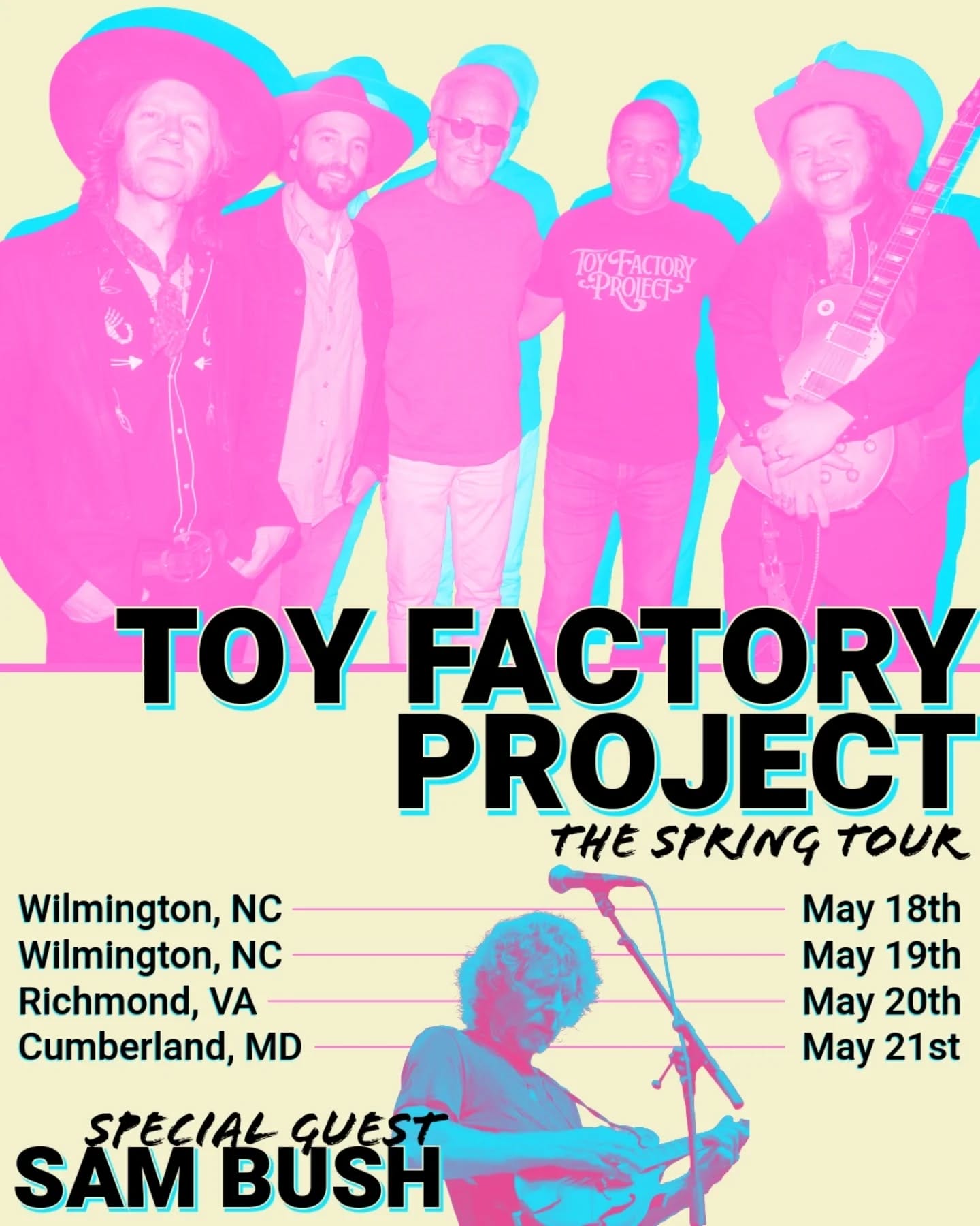 Toy Factory Project Tap Sam Bush for May Appearances