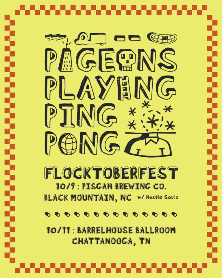 Pigeons Playing Ping Pong Confirm Flocktoberfest Details