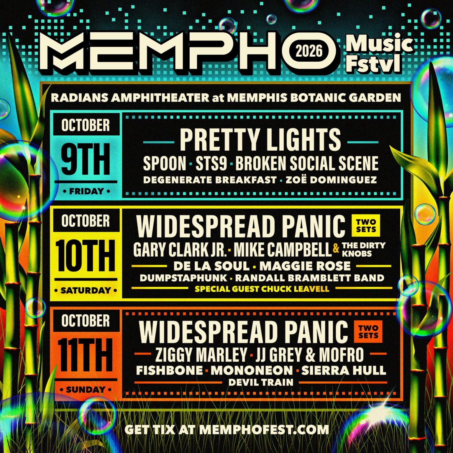 Mempho Music Festival Unveils 2026 Lineup: Two Nights of Widespread ...