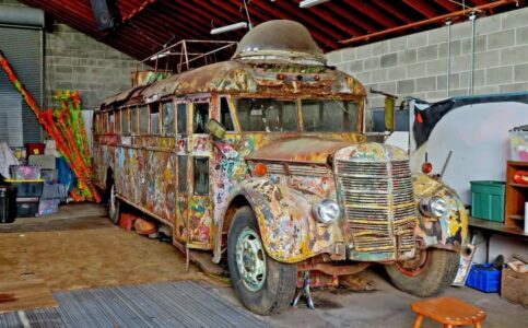 Ken Kesey's Son Shares Update on Original Furthur Bus Restoration, Last ...